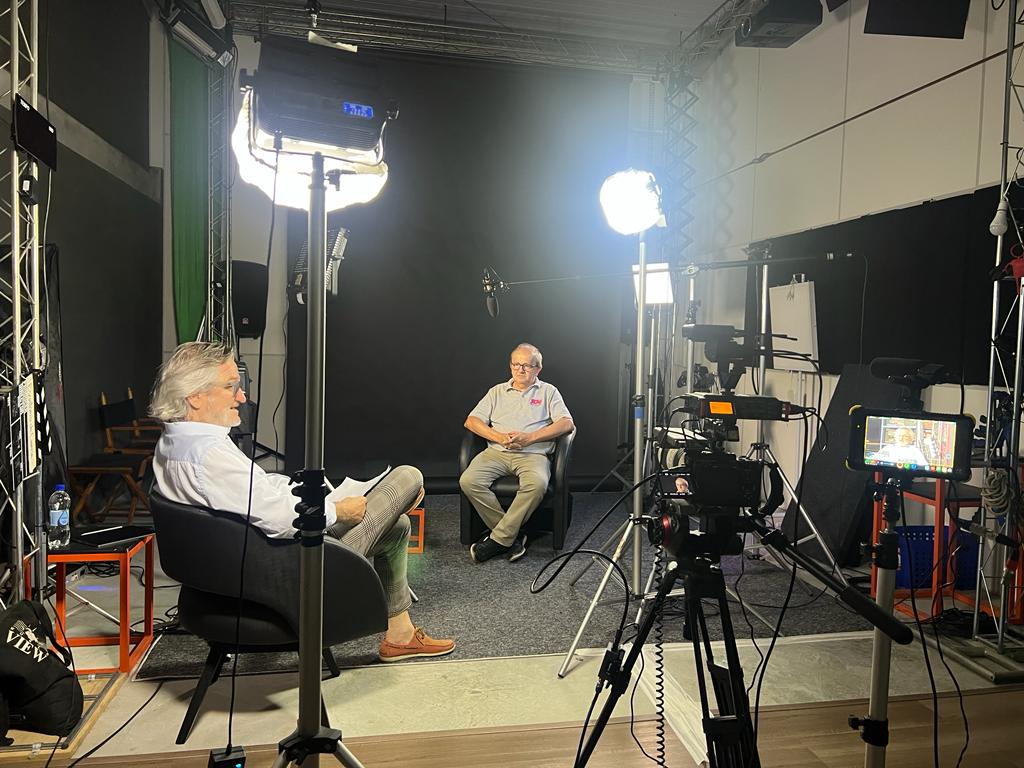 Flávio José grava com Gilmar Moretti documentário para o projeto 150 ...